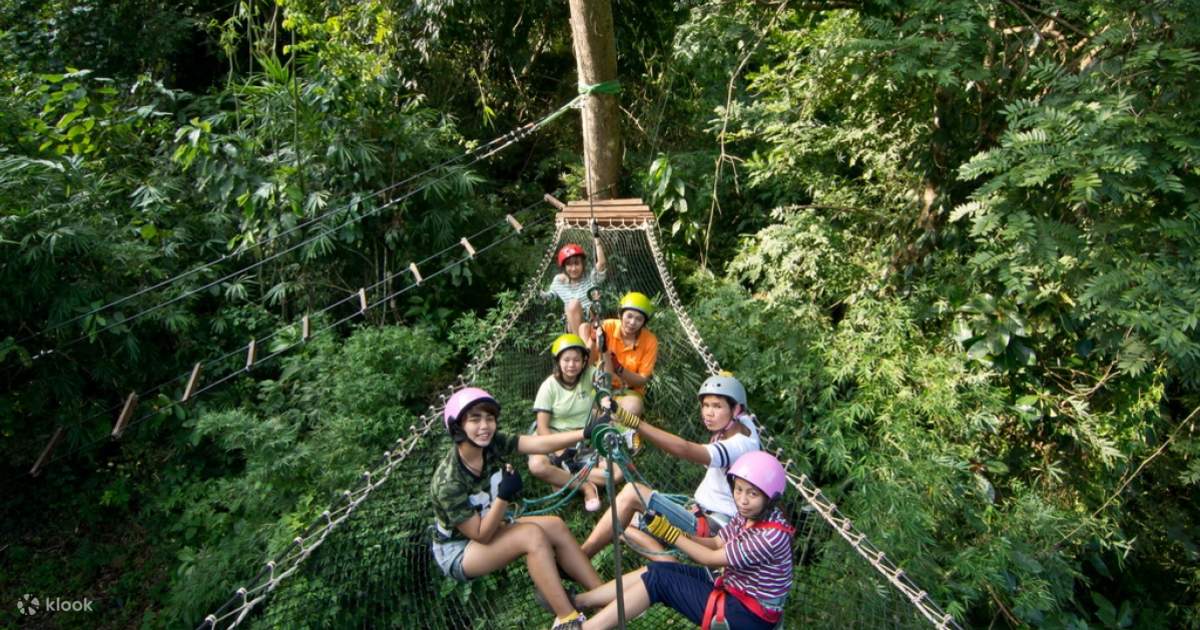 ทรี ท็อป แอดเวนเจอร์ พาร์ค (Tree Top Adventures Park) ในกาญจนบุรี - Klook ประเทศไทย